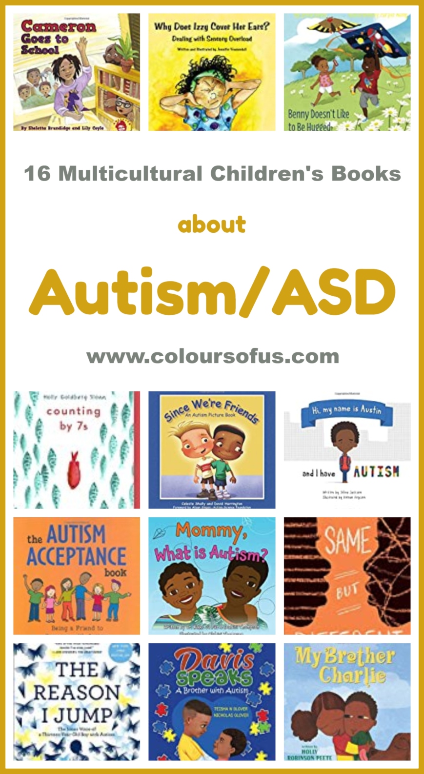 16 Multicultural Children's Books about Autism - Colours of Us