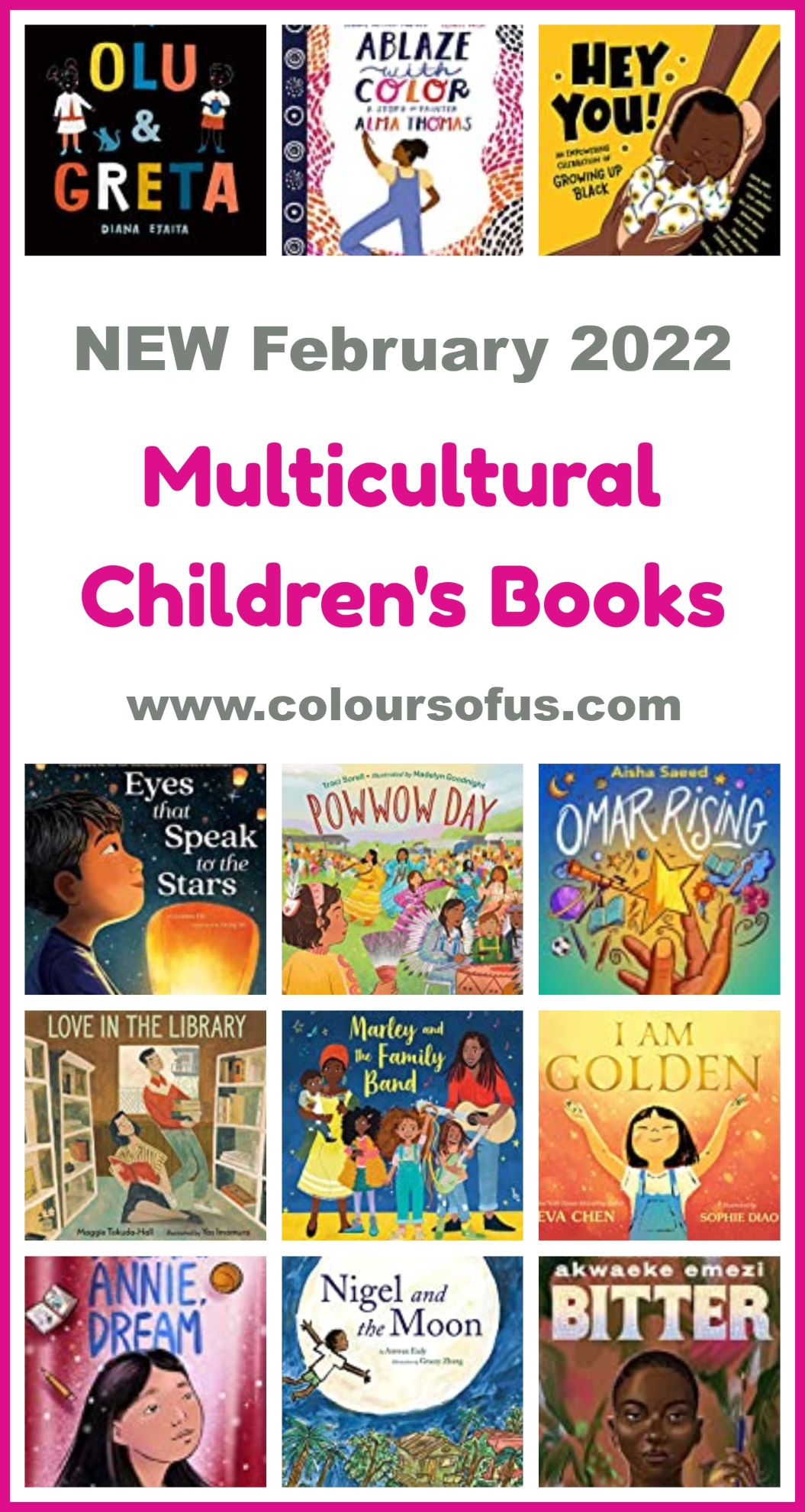 NEW Multicultural Children's Books February 2022 - Colours of Us