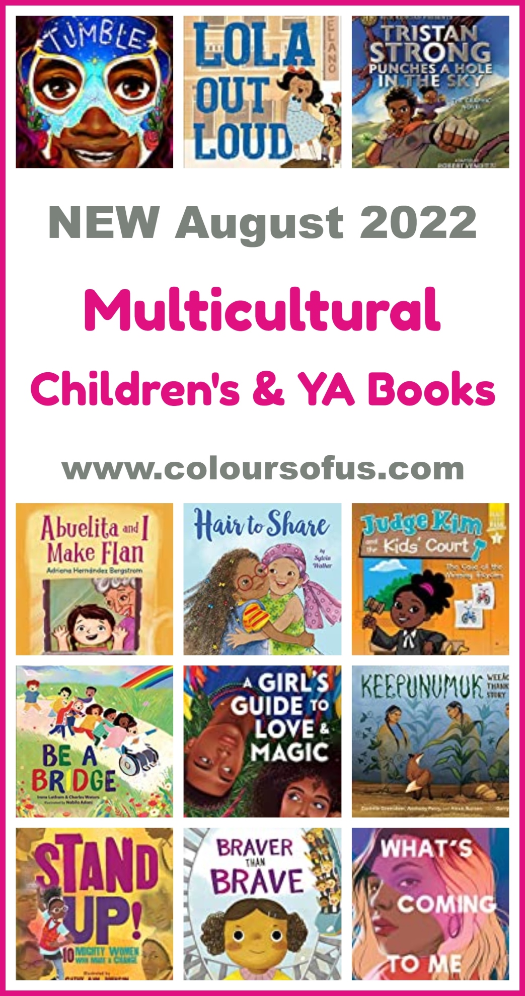 NEW Multicultural Children's & YA Books August 2022 - Colours of Us