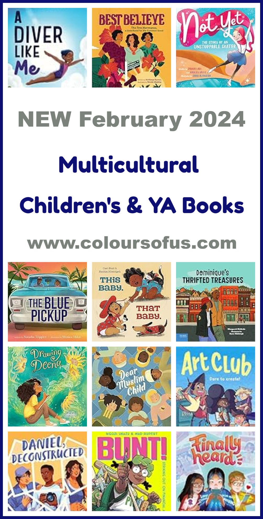 NEW Multicultural Children's & YA Books February 2024 - Colours of Us